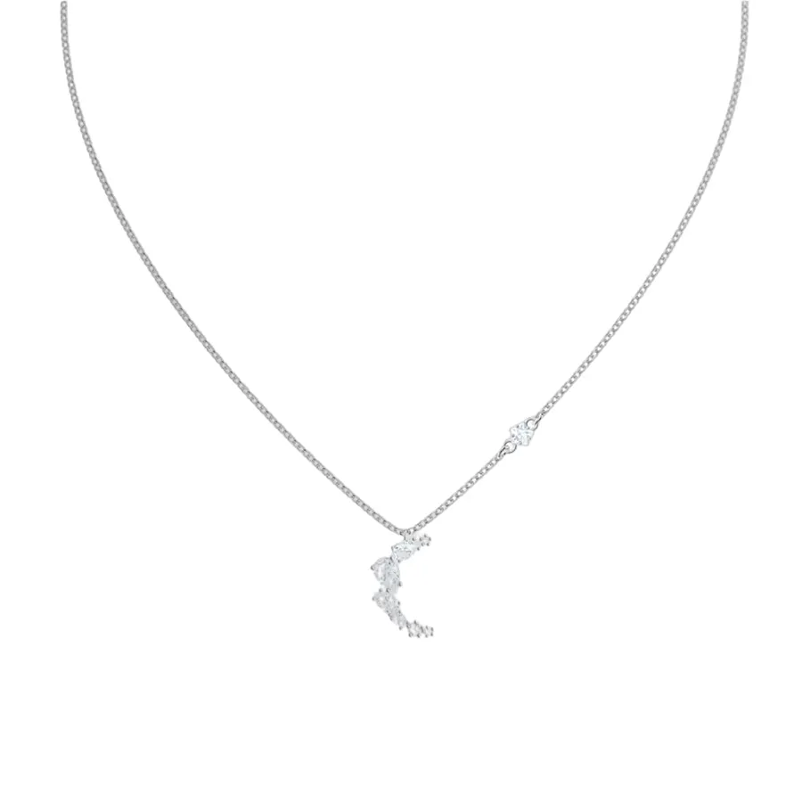 Dây Chuyền Swarovski Penélope Cruz Moonsun Necklace, White, Rhodium ...