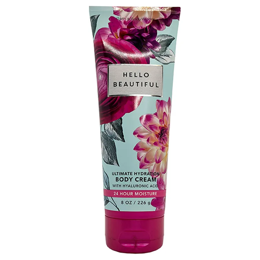 Kem Dưỡng Thể Bath & Body Works Hello Beautiful Body Cream 24hr, 226g | Vua Hàng Hiệu
