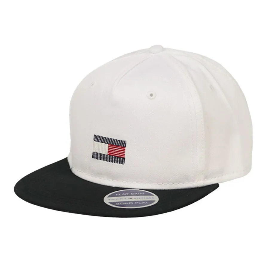 Mũ Tommy Hilfiger Logo Snapback Unisex Cap Màu Trắng - Đen | Vua Hàng Hiệu