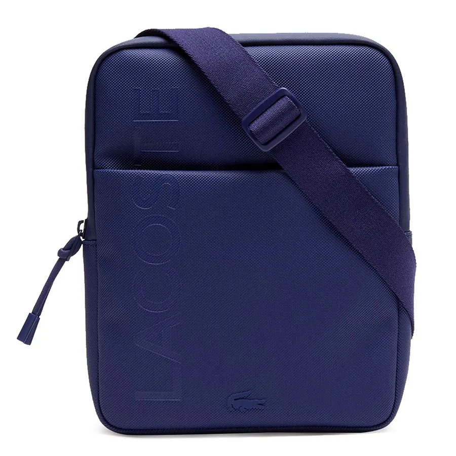 Túi Đeo Chéo Lacoste NH3135POD55 Blue Deoths Màu Xanh Biển | Vua Hàng Hiệu