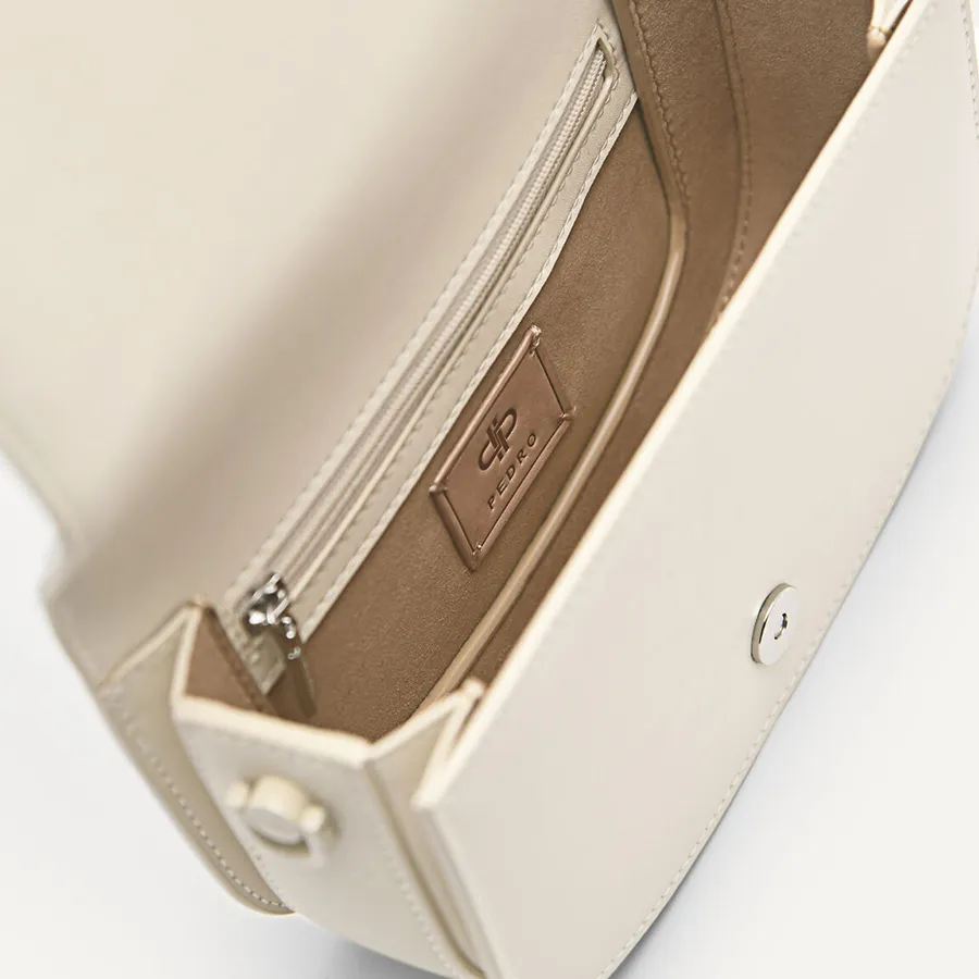 Mua Túi Đeo Chéo Nữ Pedro Icon Leather Shoulder Bag Beige PW2-75210151 ...
