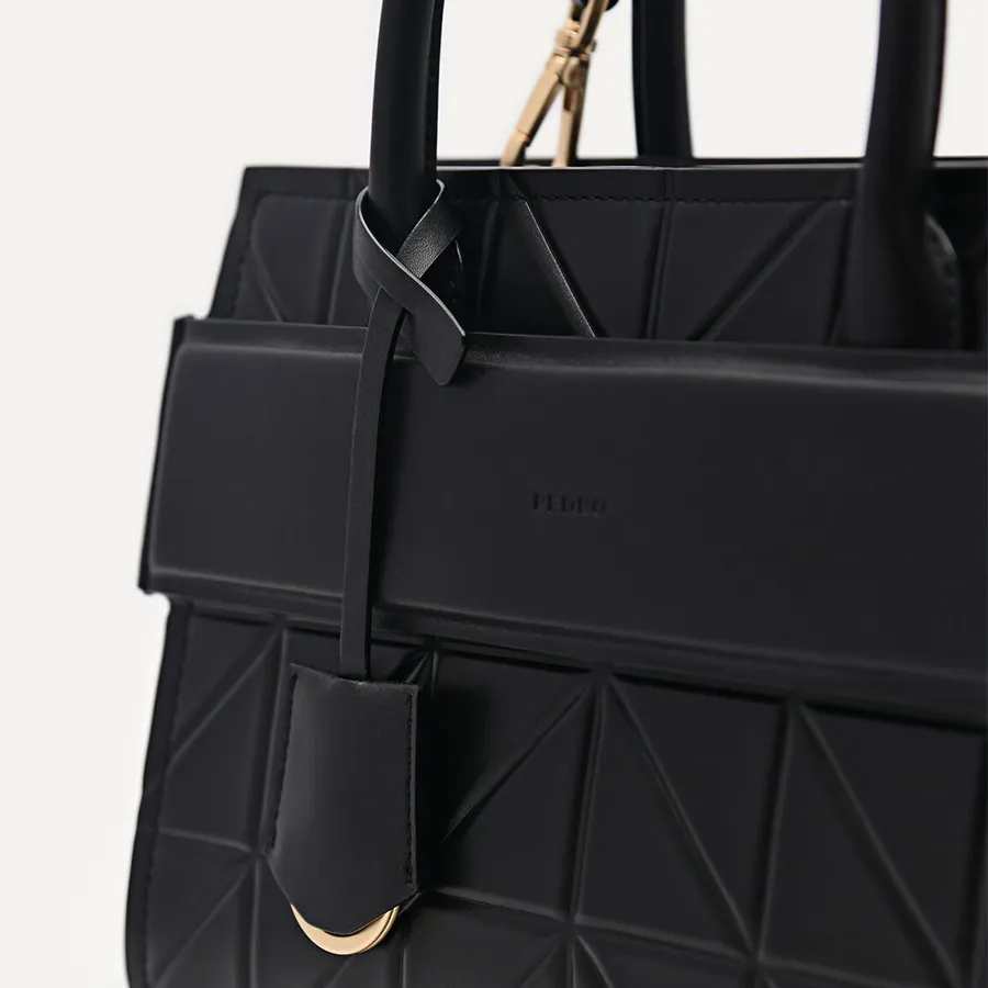 Mua Túi Xách Nữ Pedro Studio Bella Leather Handbag In Pixel Black PW2 ...
