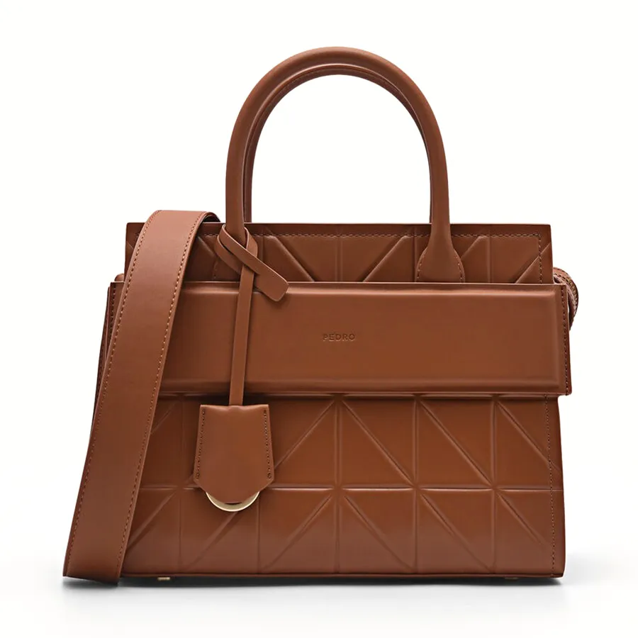Túi Xách Nữ Pedro Studio Bella Leather Handbag In Pixel Brown 46390014 ...