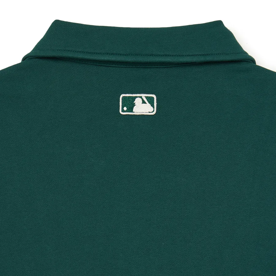 Order Áo Nỉ Sweater MLB Basic Small Logo Half Zip-Up Overfit Sweatshirt ...