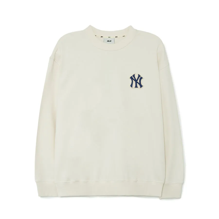 Áo Nỉ Sweater MLB Overfit Monogram Big Lux New York Yankees 3AMTM0234 ...