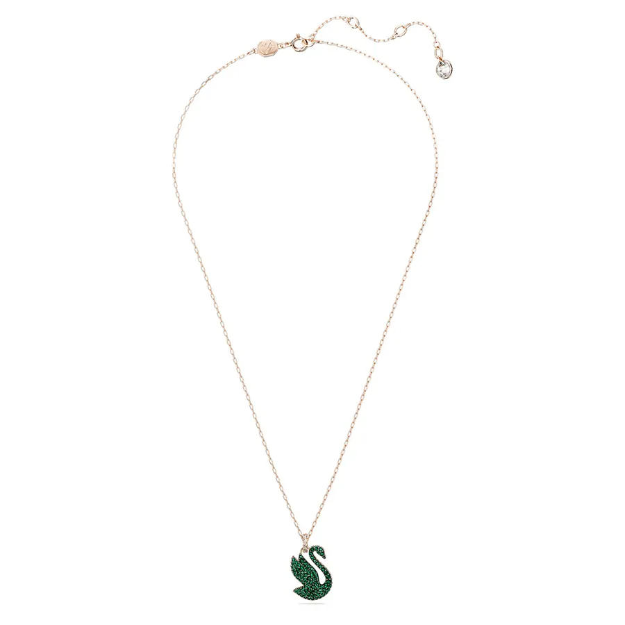 Mua Dây Chuyền Nữ Swarovski Iconic Swan Pendant Swan, Green, Rose Gold ...