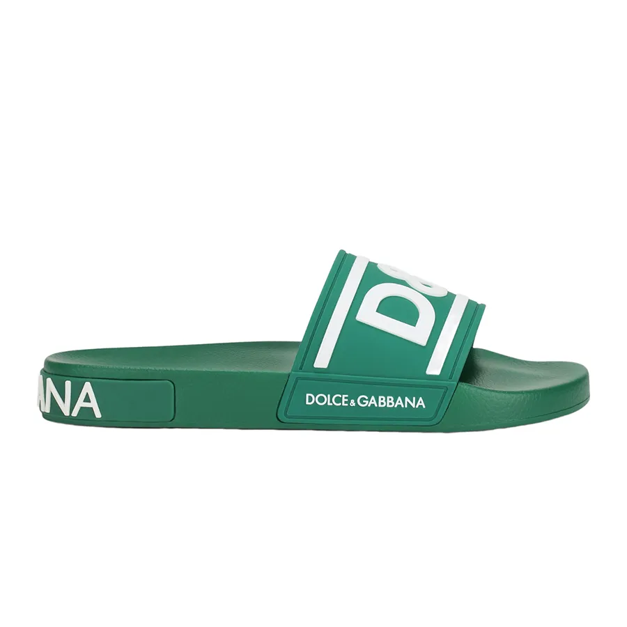 Dép Dolce & Gabbana D&G Rubber Beachwear Slides With DG Logo ...