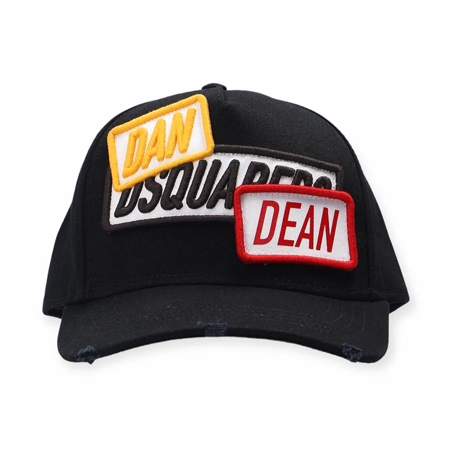 Mũ Dsquared2 Multipatches Baseball Cap BCM0464 05C00001-2124 Màu Đen ...