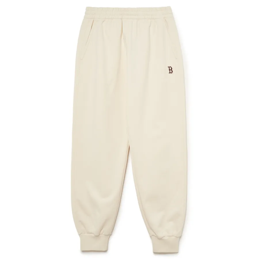 Quần Jogger MLB Basic Small Logo Boston Red Sox 3APTB0134-43CRD Màu Cream | Đặt Mua Giá Tốt