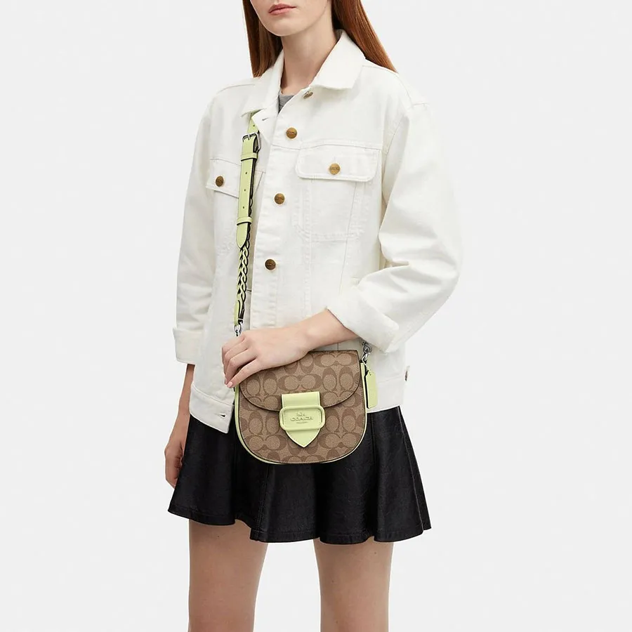 Mua Túi Đeo Chéo Nữ Coach Morgan Saddle Bag In Signature Canvas CJ615 ...