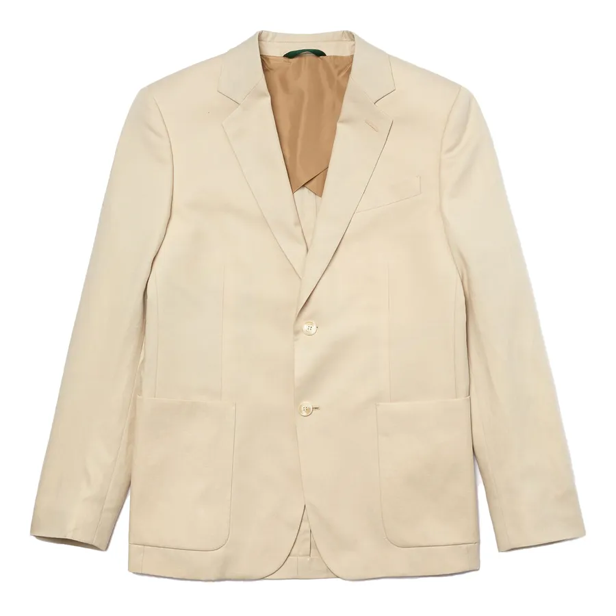 Áo Khoác Blazer Nam Lacoste Men’s Straight Fit Cotton And Linen Blend ...