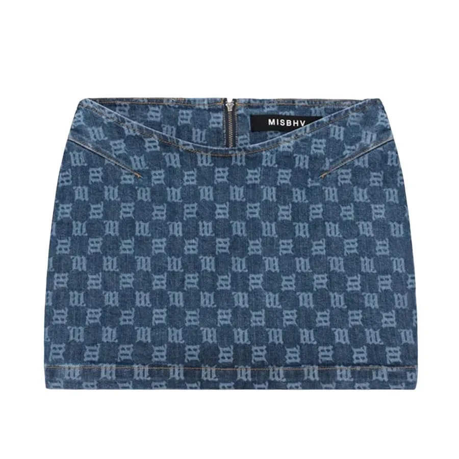 Chân Váy Nữ Misbhv Denim Logo Monogram 3022W866 Màu Xanh | Vua Hàng Hiệu