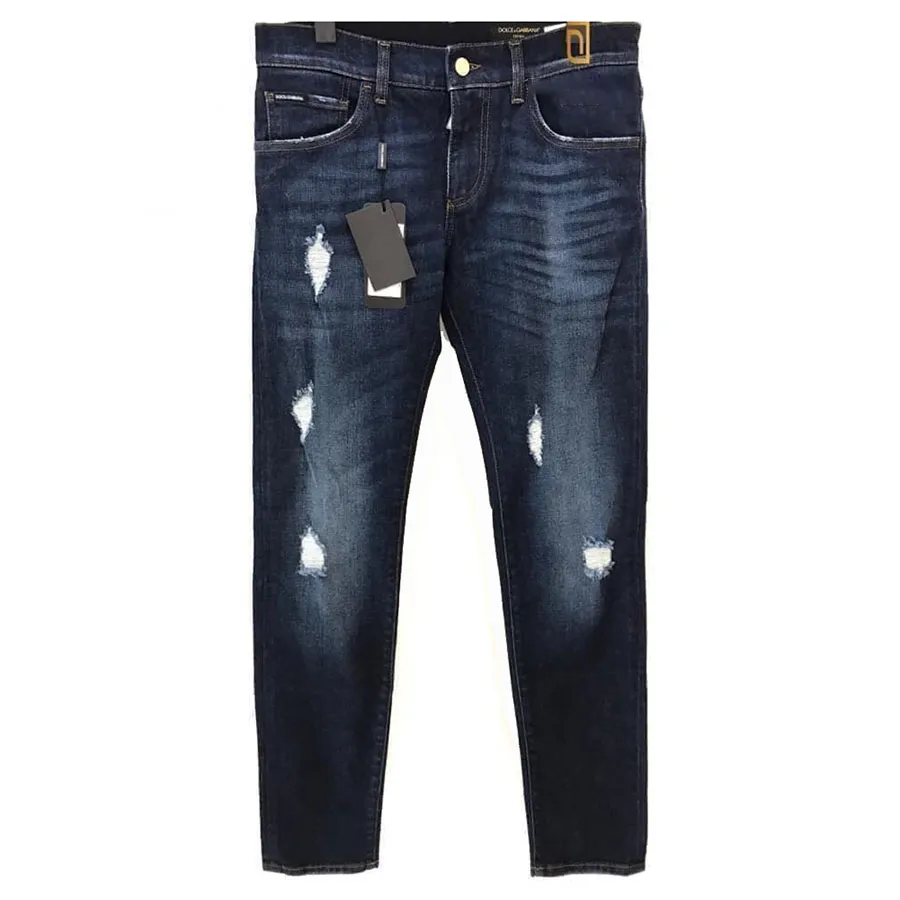 Quần Jean Nam Dolce & Gabbana D&G Skinny GY07LD Tag Gold Màu Xanh Đậm ...
