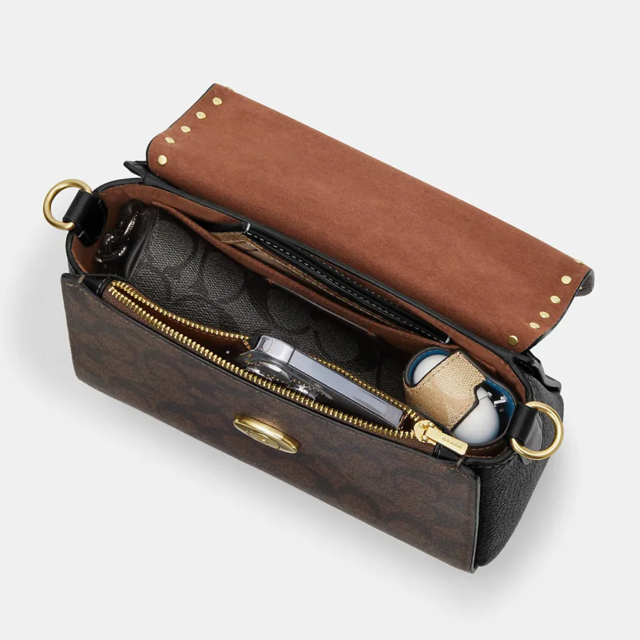 Mua Túi Đeo Chéo Nữ Coach Top Handle Satchel In Colorblock Signature ...