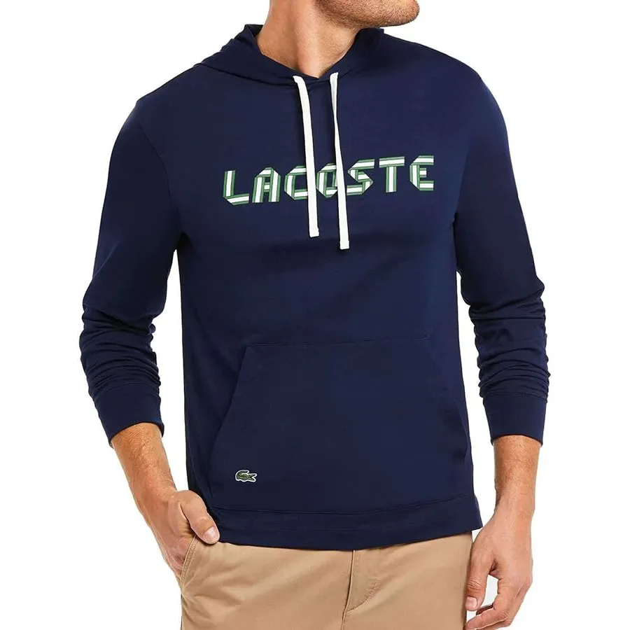 Áo Hoodie Nam Lacoste Men's Logo TH5381 51 166 PA04 Màu Xanh Navy Size ...