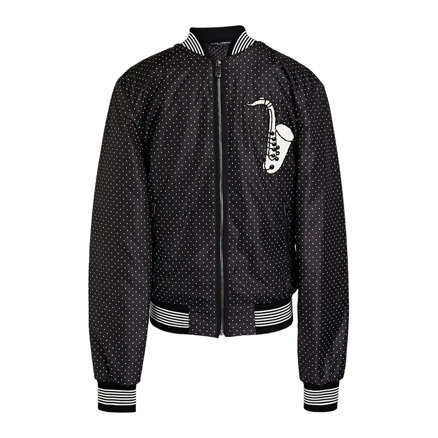 Áo Khoác Nam Dolce & Gabbana D&G Embellished Polka-Dot Shell Bomber ...