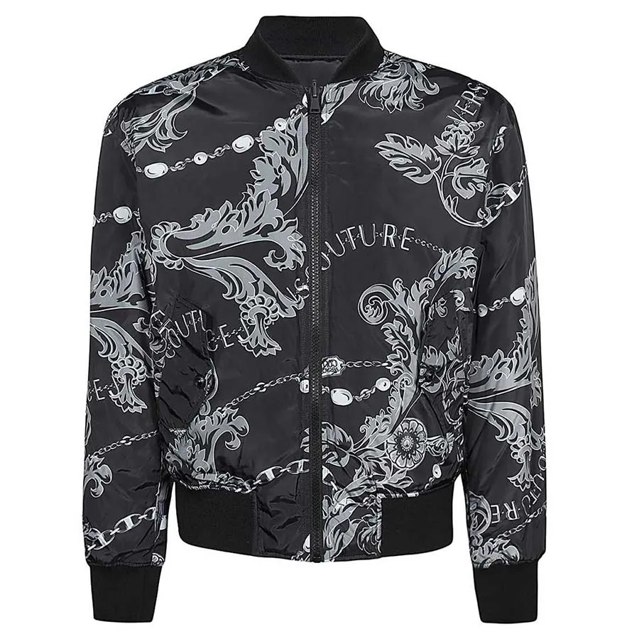 Áo Khoác Nam Versace Jeans Couture Bomber Jacket 75GASD04 Black Regular ...