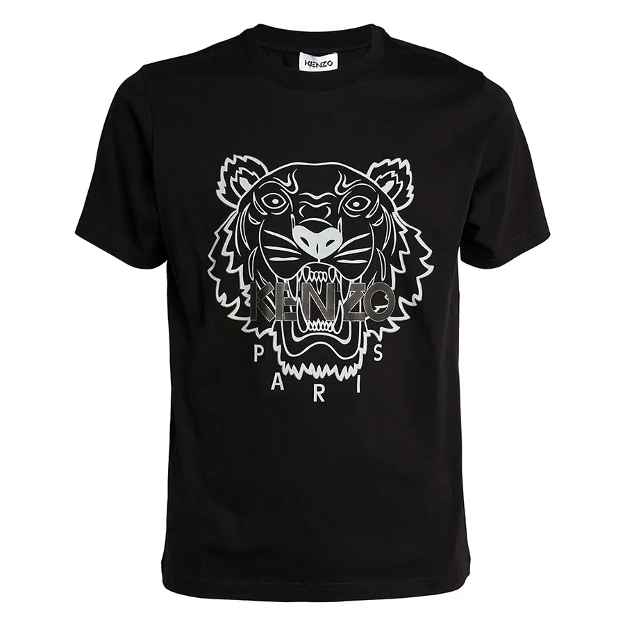 Áo Phông Nam Kenzo Icon Tiger Tshirt 4SR99 Màu Đen Size XS | Vua Hàng Hiệu