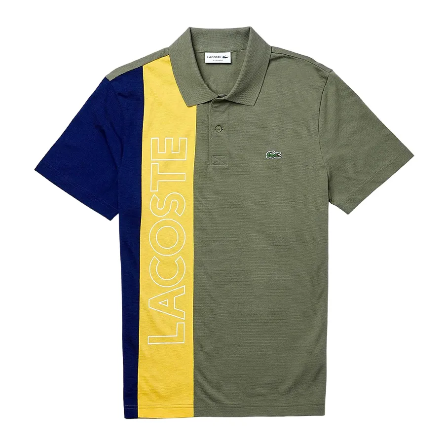 Áo Polo Nam Lacoste Regular Fit Colourblock Ultra-Lightweight Knit Polo Shirt YH9852 XHR Màu ...