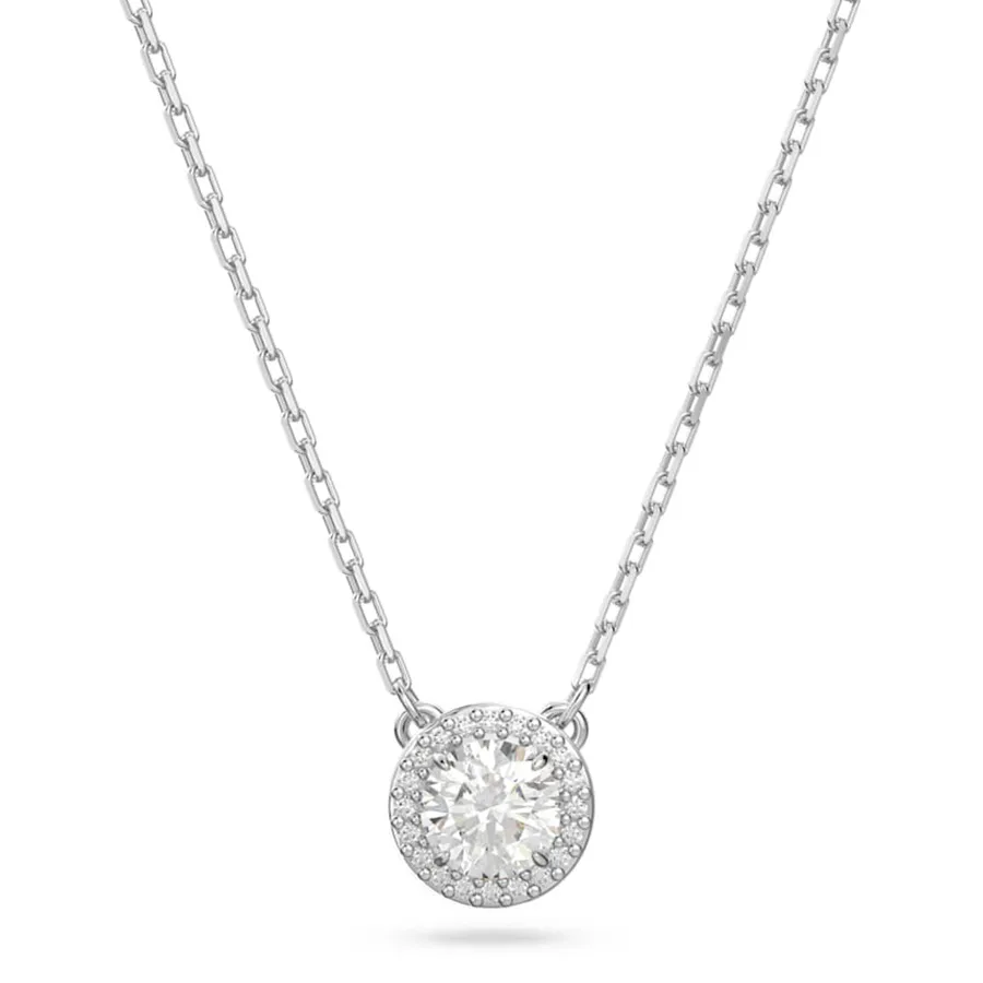 Dây Chuyền Nữ Swarovski Constella Pendant Round Cut, Pavé, White ...