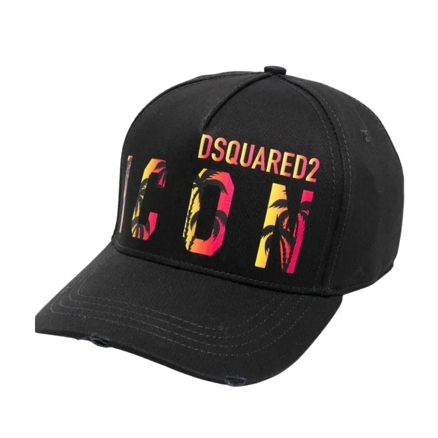 Mũ Nam Dsquared2 Black With Logo Sunset Cool Icon Printed Màu Đen | Vua ...