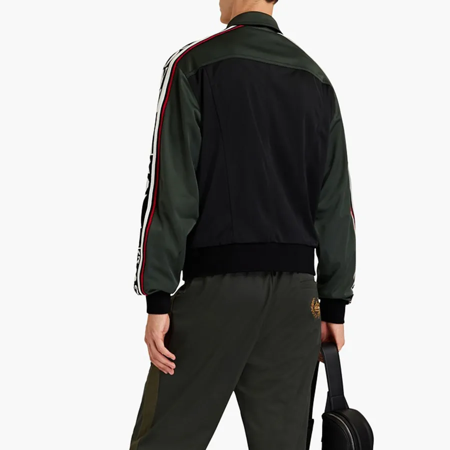 Mua Áo Bomber Dolce & Gabbana Jacquard Trimmed Color Block Satin Jersey ...