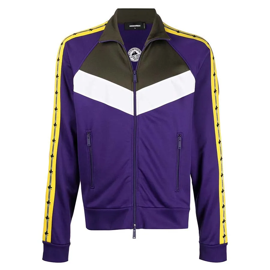 Áo Khoác Nam Dsquared2 Retro Tape Track Jacket Màu Tím Size S | Vua ...