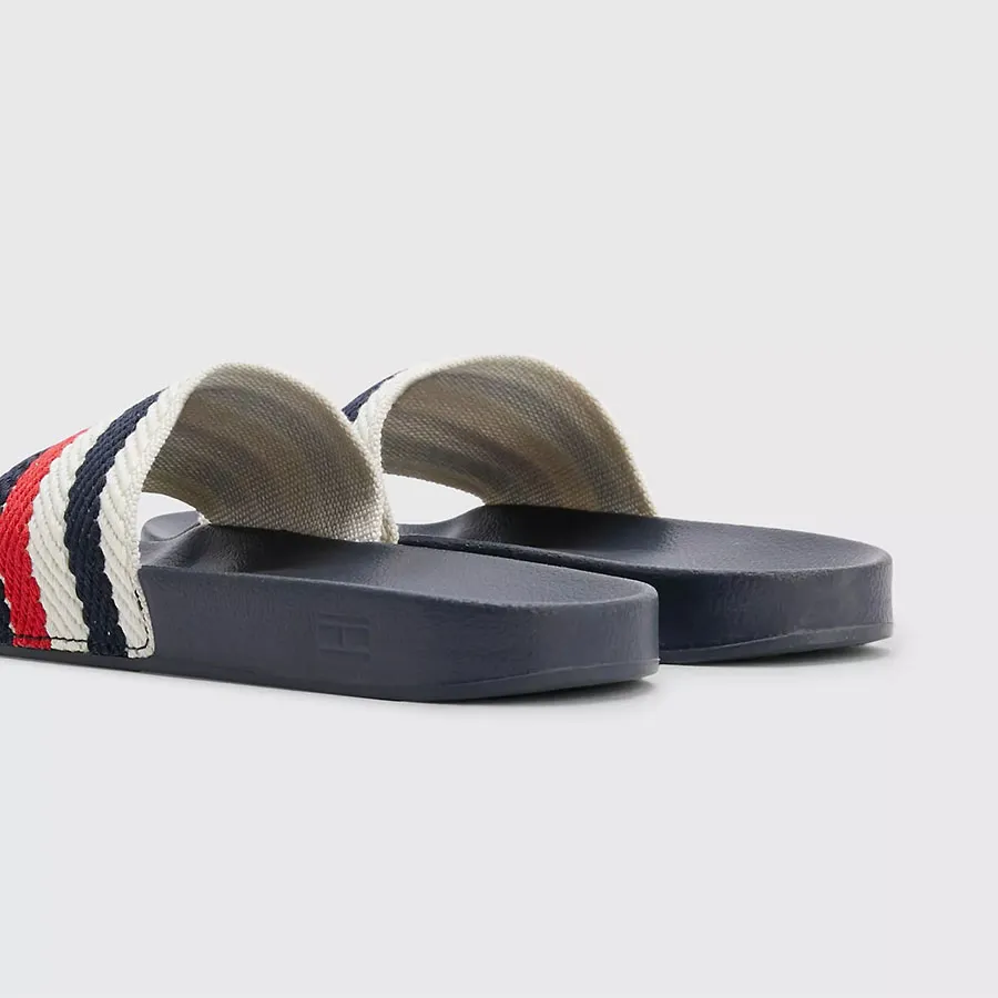 Mua Dép Tommy Hilfiger Logo Stripe Pool Space Blue FW0715 Màu Xanh Navy ...