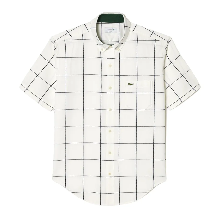 Áo Sơ Mi Nam Lacoste Men's 3D Window Pane Button Down Shirt CH2266-70V ...
