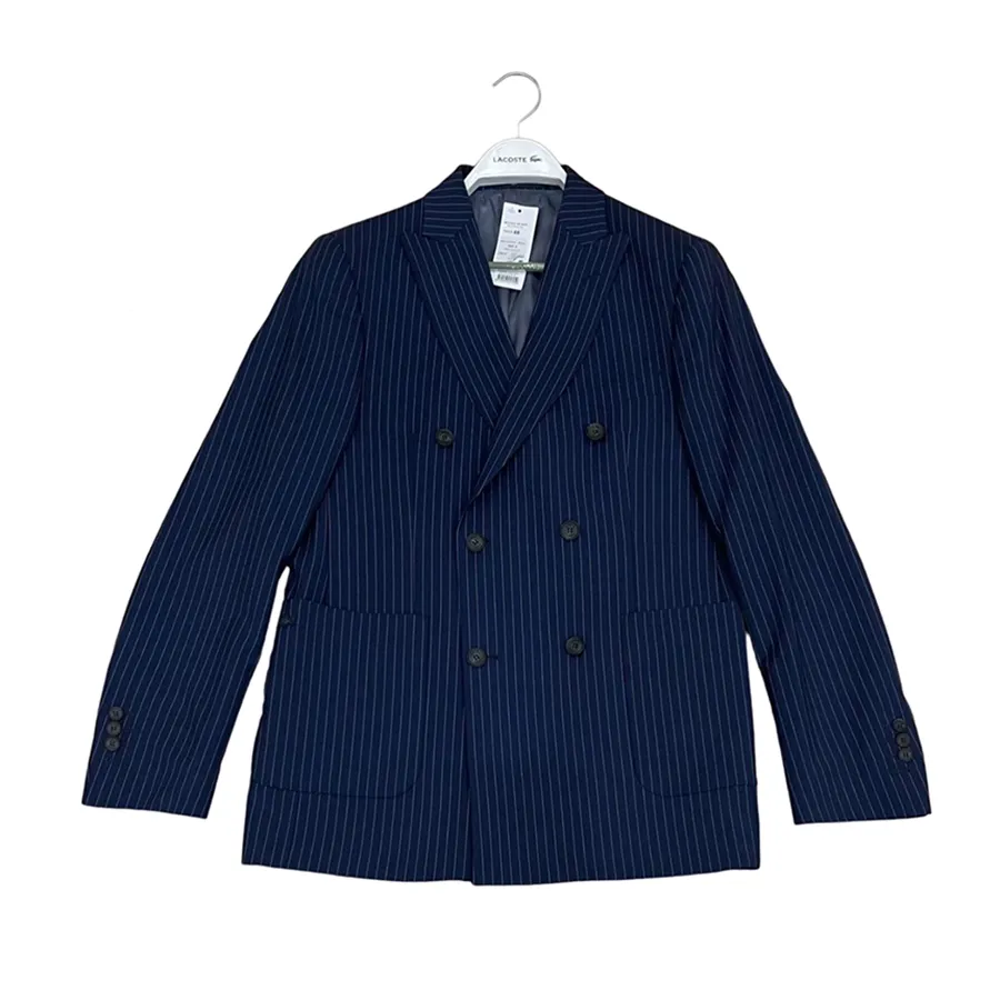 Áo Vest Nam Lacoste Wool Blazer Màu Xanh Navy Size 48 | Vua Hàng Hiệu