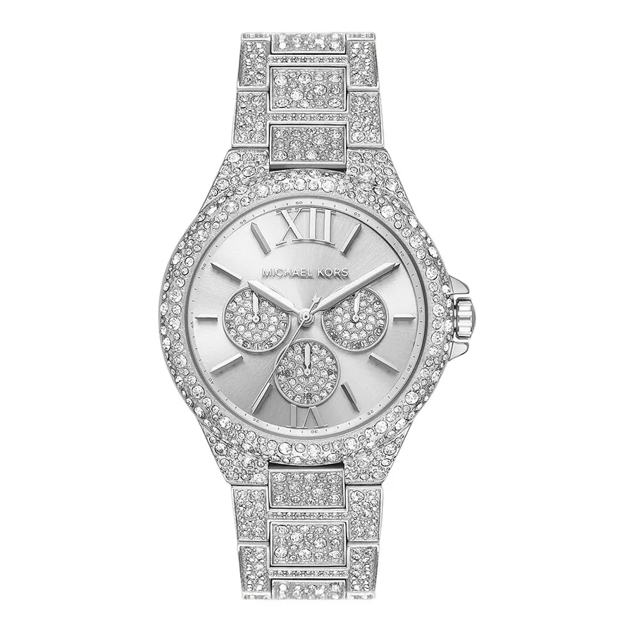 Đồng Hồ Nữ Michael Kors Oversized Camille Pavé Silver-Tone Watch MK6957 ...