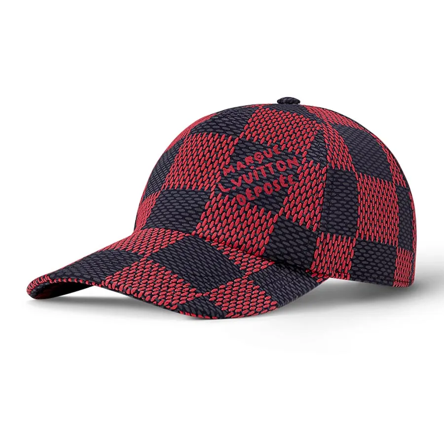 Mũ Nam Louis Vuitton LV Damier Pop Cap M7360M Màu Đỏ Đen Size L | Vua ...
