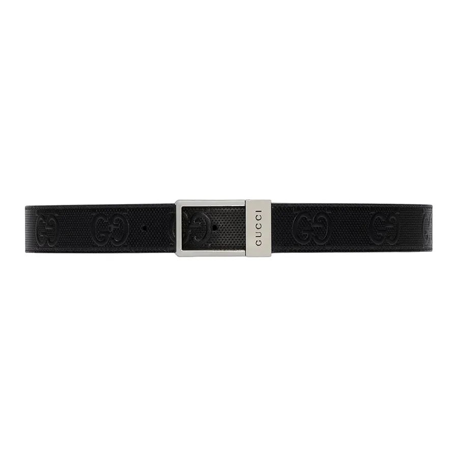 Thắt Lưng Gucci GG Belt With Rectangular Buckle 7223701W30G1000 Màu Đen ...