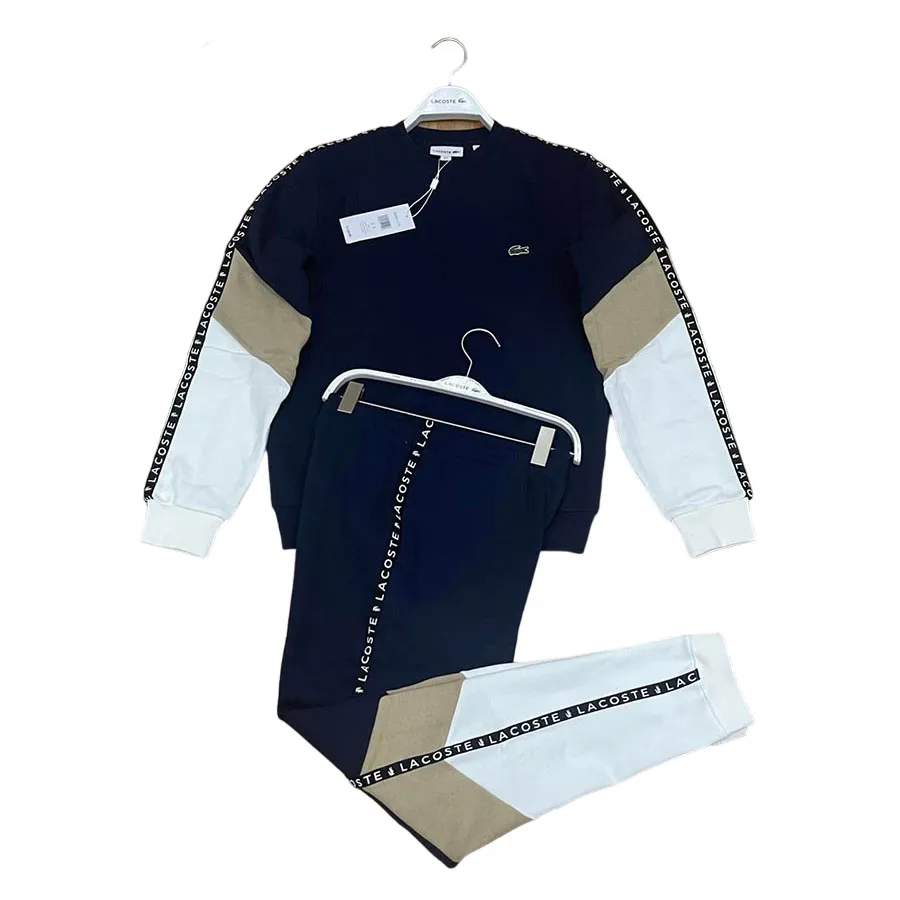 Bộ Quần Áo Nỉ Nam Lacoste Crewneck Color Block Sweatsuit Phối Màu | Vua ...