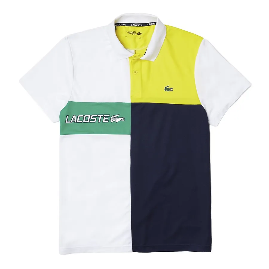 Áo Polo Nam Lacoste Mens Sport Branded Piqué Dh2747 Phối Màu Size 3