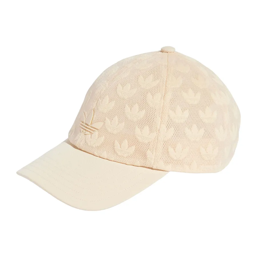Mũ Adidas Trefoil Monogram Mesh Canvas Baseball Hat IS3030 Màu Be | Vua ...