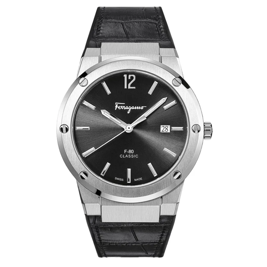 Đồng Hồ Nữ Ferragamo F80 Classic 34mm Watch SFUM00221 Màu Đen Bạc | Vua ...