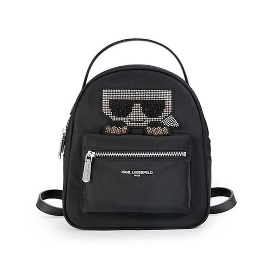 Balo Nữ Karl Lagerfeld Paris Women's Black Amour Logo Backpack Màu Đen ...