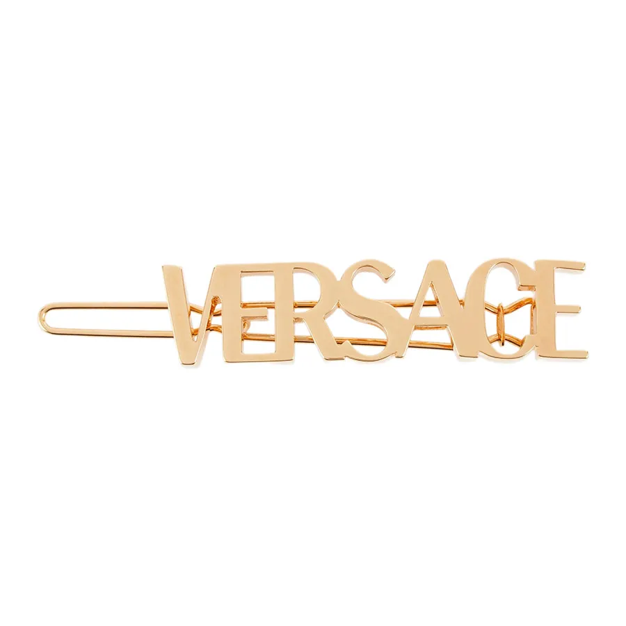 Kẹp Tóc Nữ Versace Logo Hair Clip P00706680 Màu Vàng | Vua Hàng Hiệu