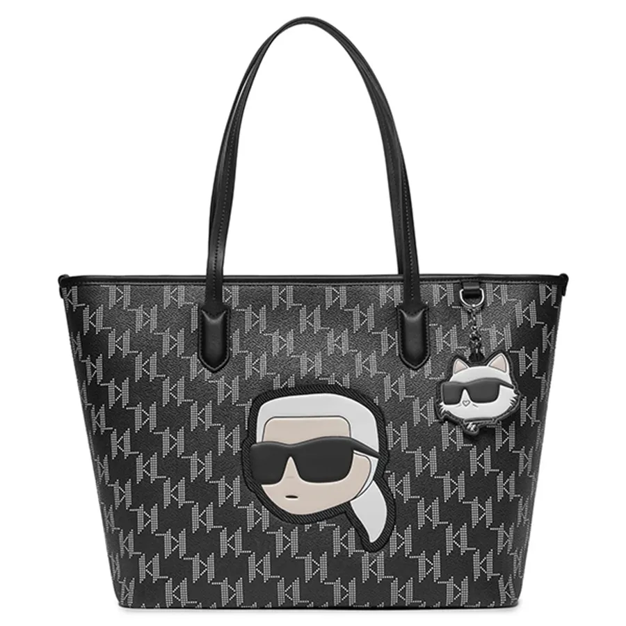 Túi Tote Nữ Karl Lagerfeld Ikonik Monogram Bag 240W3087-999-OS Màu Đen ...