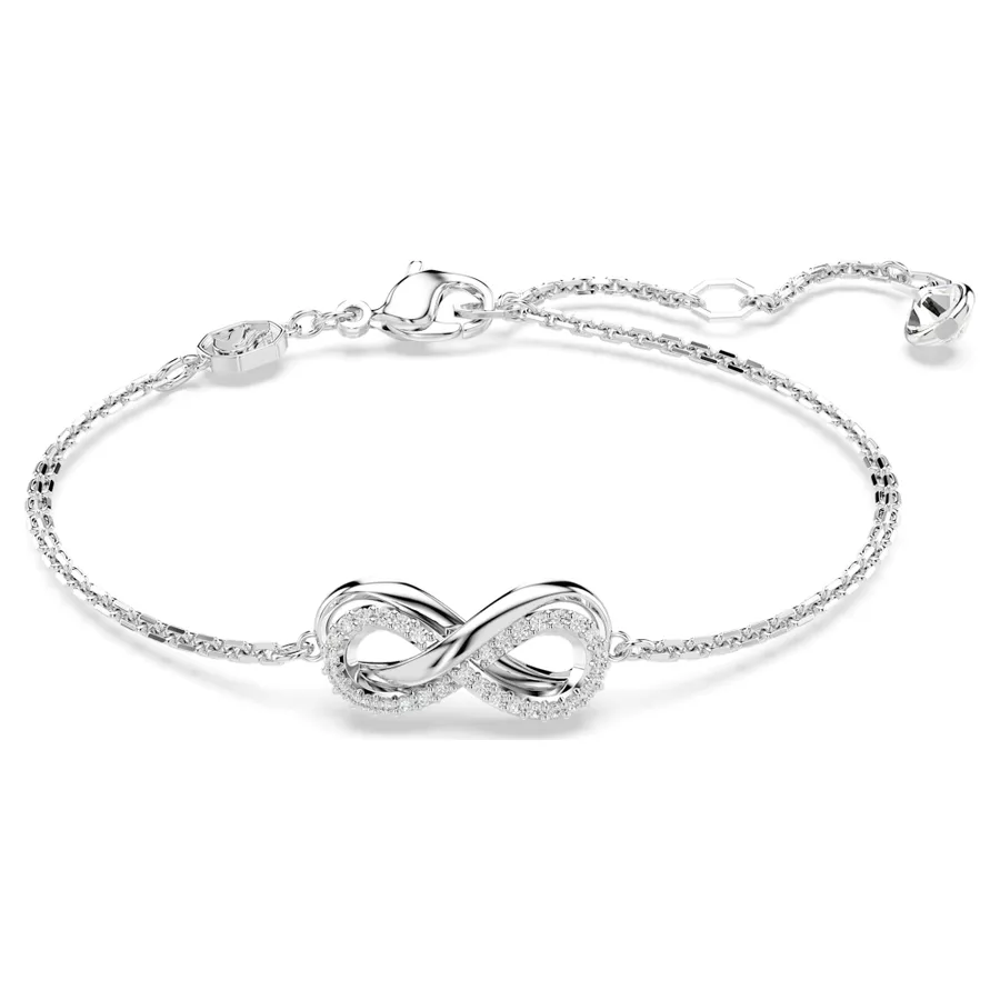 Vòng Đeo Tay Nữ Swarovski Hyperbola Bracelet, Infinity, White, Rhodium ...