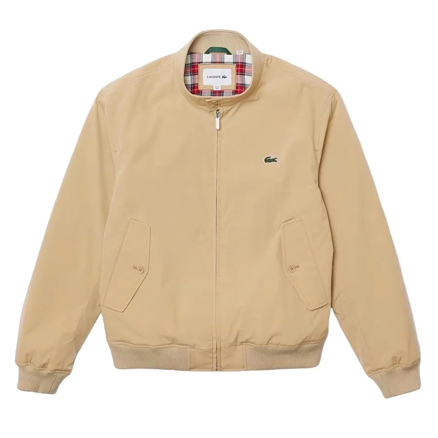 Áo Khoác Nam Lacoste Light Twill Jacket BH0538 00 02S Màu Be Size 48 ...