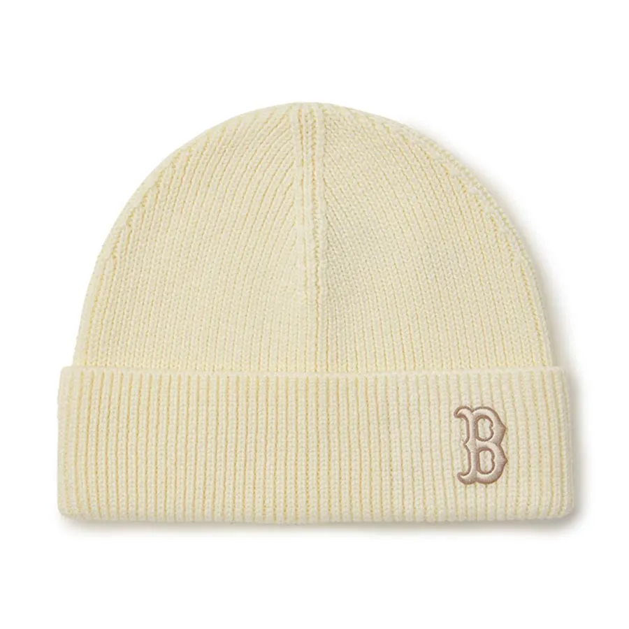 Mũ Len MLB Candy Mid Beanie Boston RedSox 3ABNBM146-43CRD Màu Trắng Kem ...
