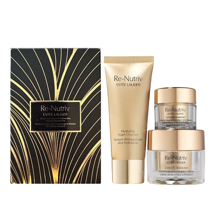 Set Chăm Sóc Da Estée Lauder Re-Nutriv Ultimate Diamond Discovery Gift Set 3 Món | Vua Hàng Hiệu