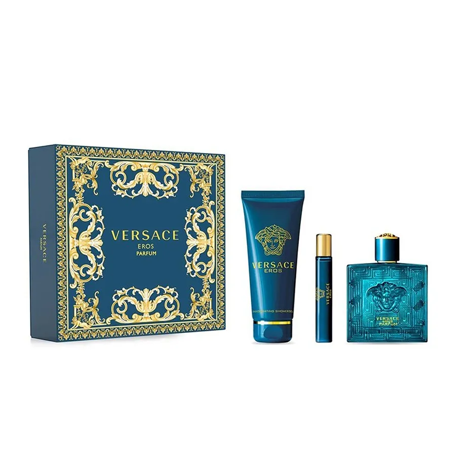 Set Nước Hoa + Sữa Tắm Nam Versace Eros Fragrance Parfum | Vua Hàng Hiệu