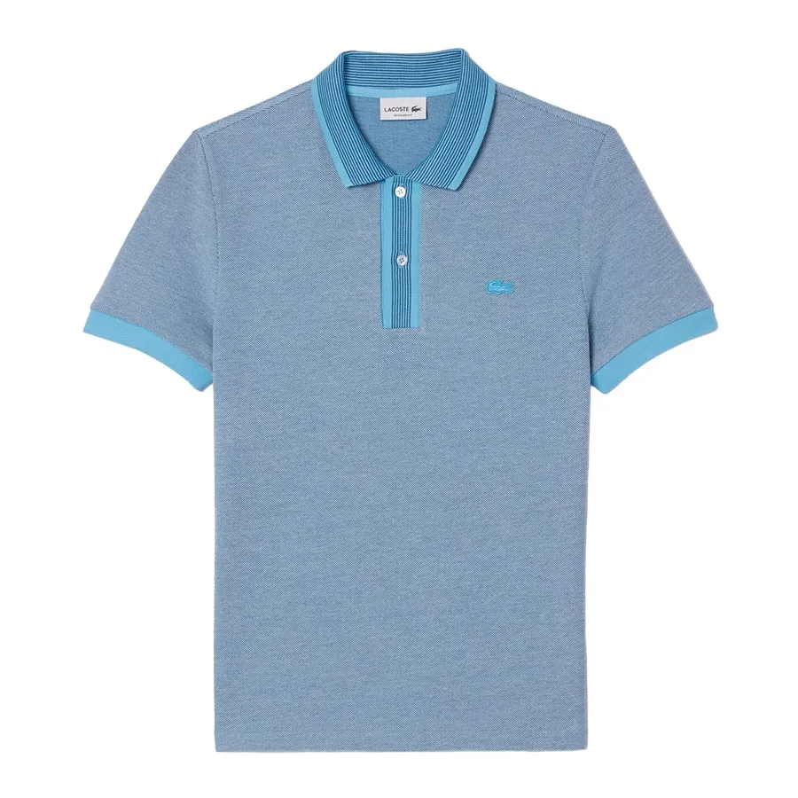 Áo Polo Nam Lacoste Regular Fit Caviar Piqué PH7359-IPK Màu Xanh Blue ...