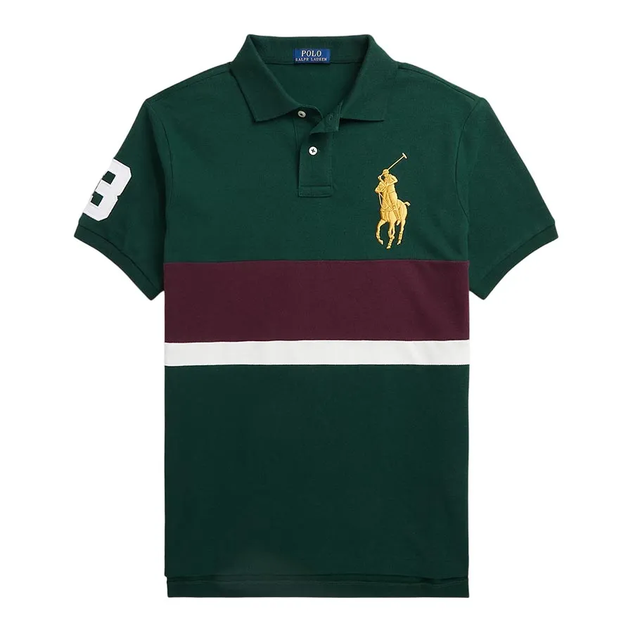 Áo Polo Nam Ralph Lauren Custom Slim Fit Big Pony Mesh 239001 - GRN Màu Xanh Green Size XS | Vua ...