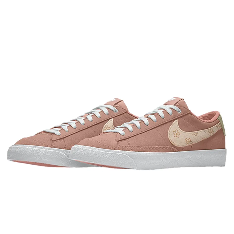 Giày Thể Thao Nike Blazer Low 77 By You Custom Men's Shoes DQ9700-900 Màu Hồng Đất Size 38.5 ...