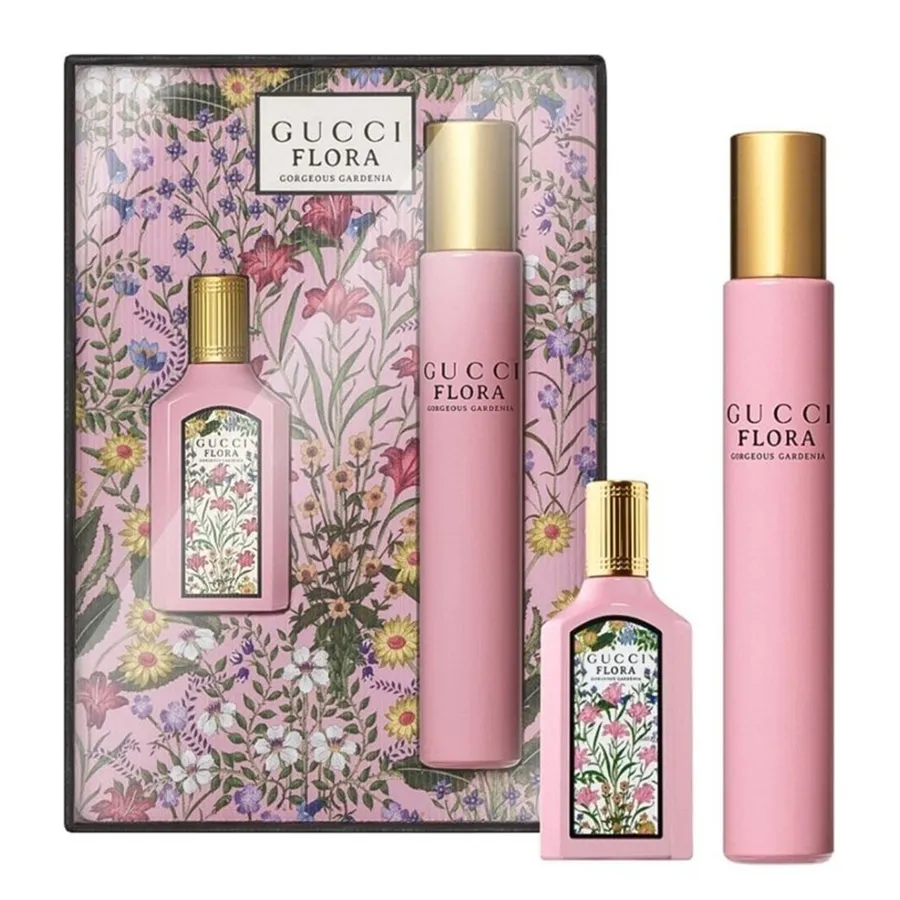 Set Nước Hoa Nữ Gucci Flora Gorgeous Gardenia EDP Gift Set 2 Món (5ml ...