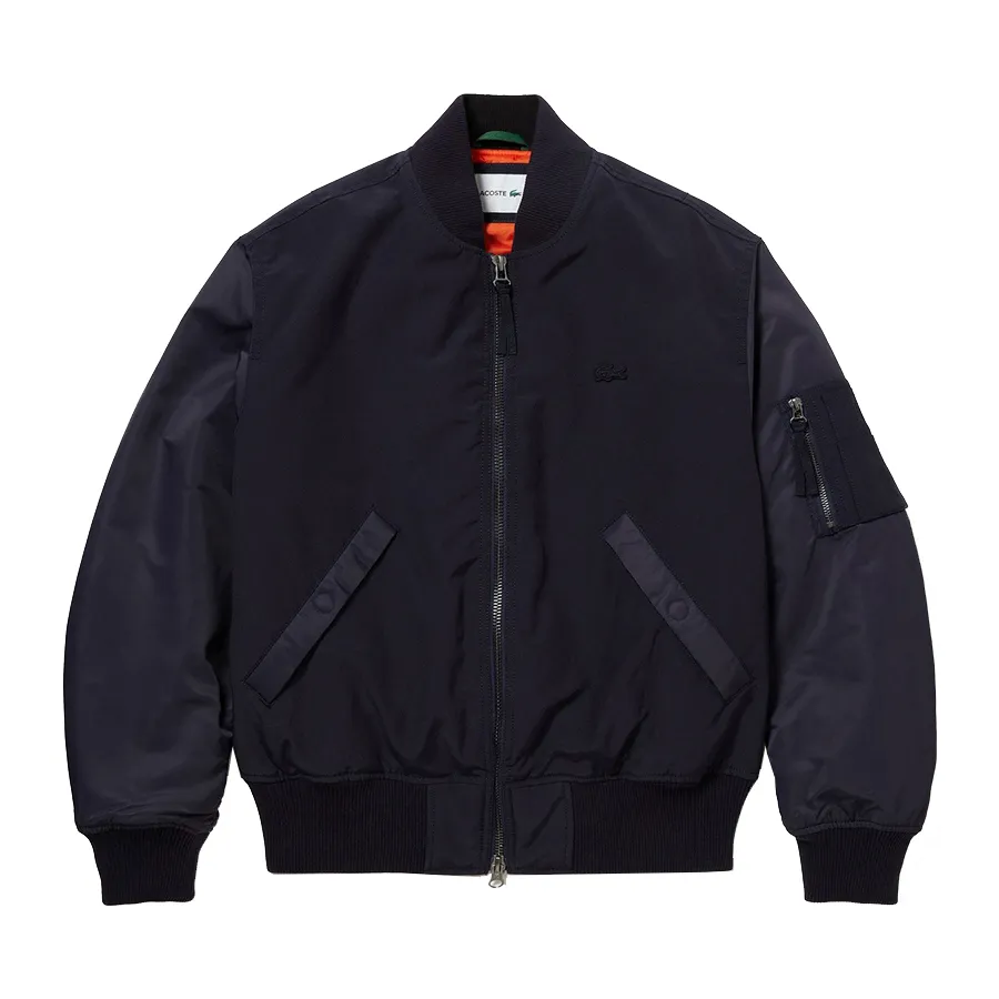 Áo Khoác Bomber Nam Lacoste Men's Zip-Up Jacket BH9147L F2W Màu Xanh ...